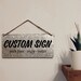 Customizable Hanging Sign | Any Style | Wall Decor - Etsy