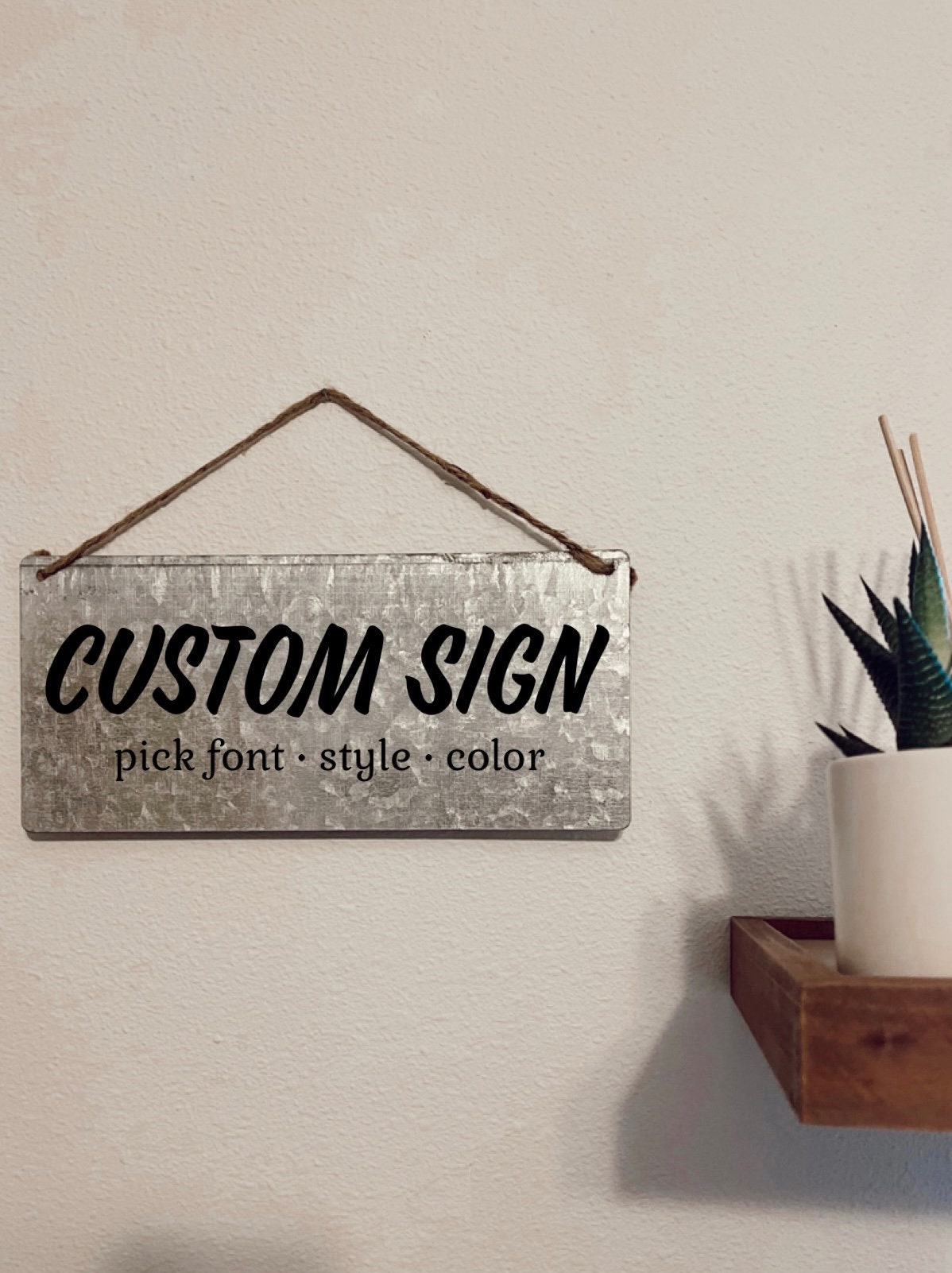 Customizable Hanging Sign | Any Style | Wall Decor - Etsy