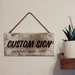Customizable Hanging Sign | Any Style | Wall Decor - Etsy