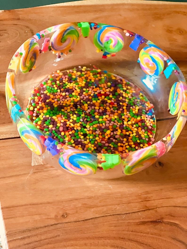 Nerds Lolly Original Idea “candy Bowl” Lollipop Art ,table Top Decor ...