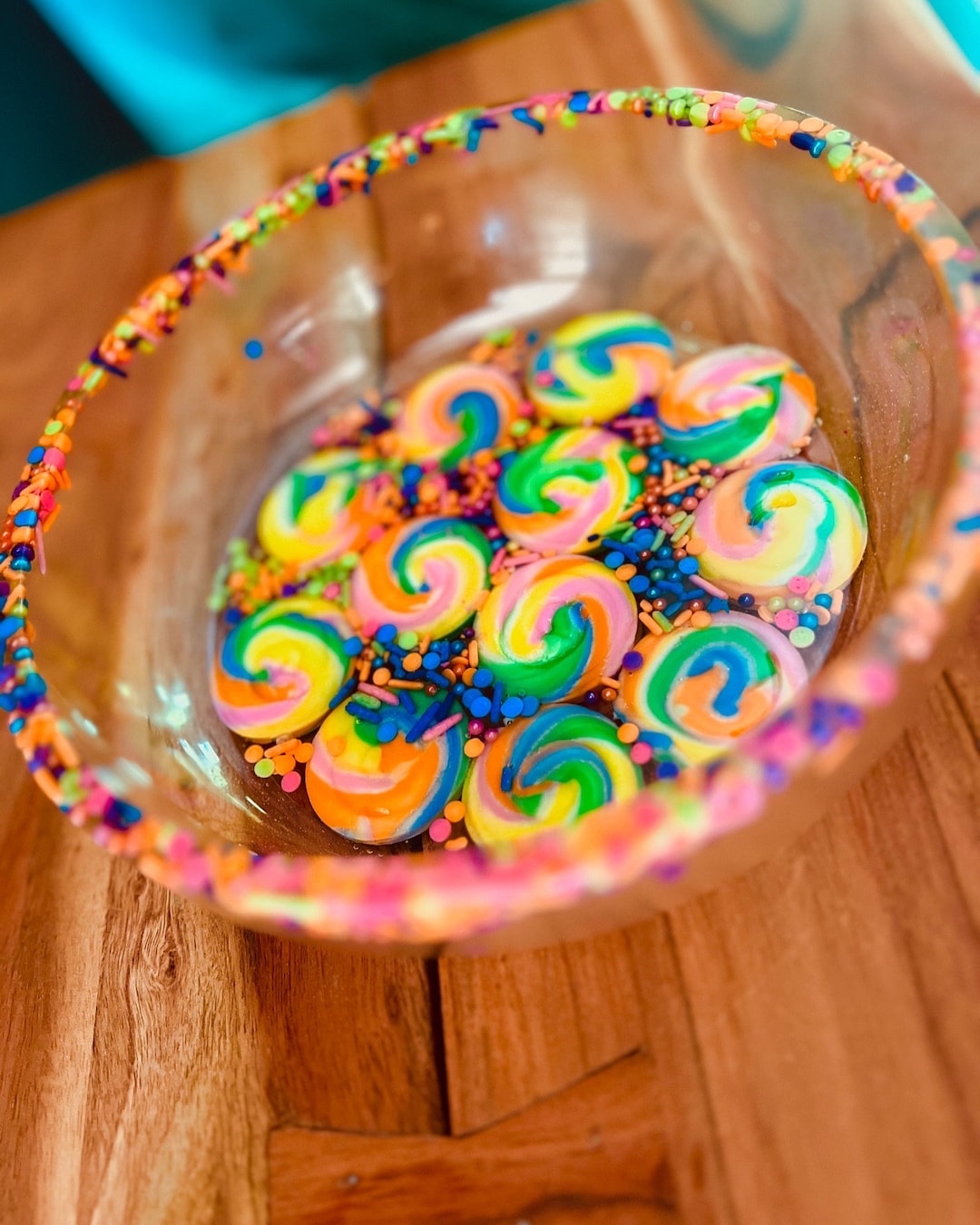 One of a Kind Original Idea “candy Bowl” Lollipop Art Table Top Decor ...