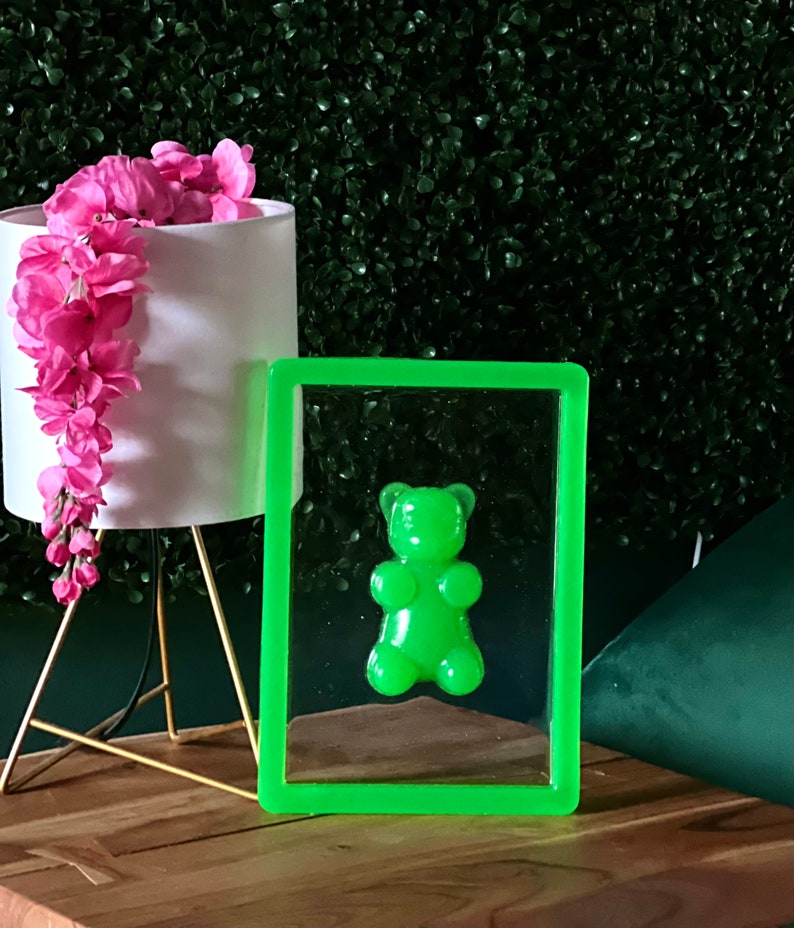 Floating Gummy Bear Art Neon Art Pop Art 3D Art Home - Etsy