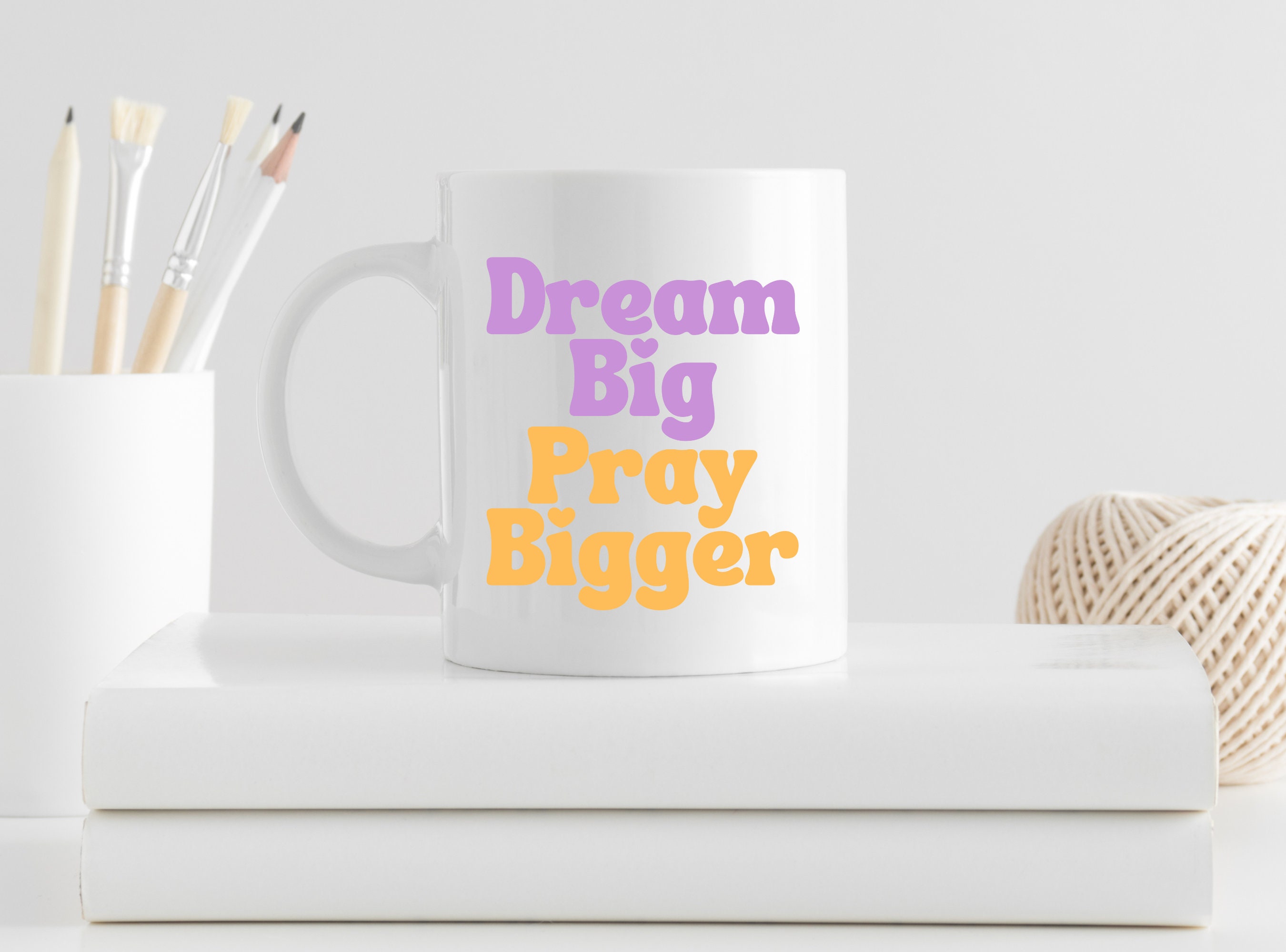 Dream Big Pray Bigger SVG PNG Sublimation Design Christian - Etsy