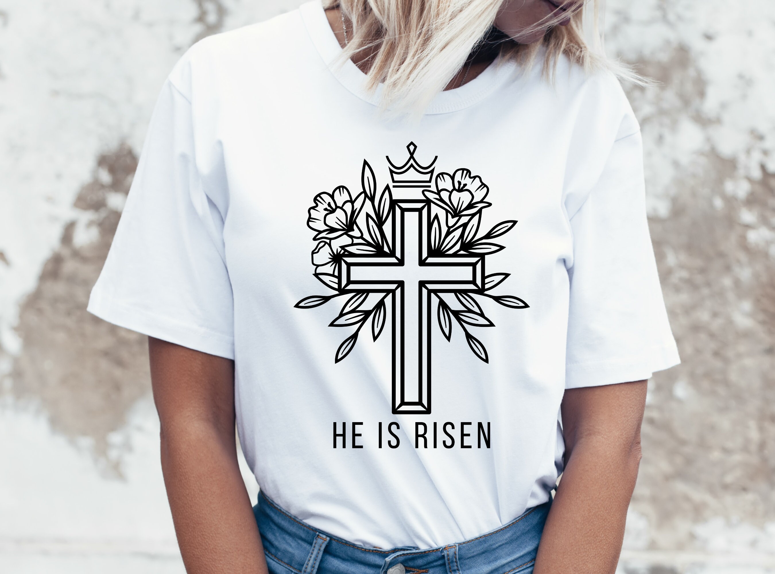 He Is Risen Svg He Is Risen Easter Svg Easter Cross Svg Easter Svg