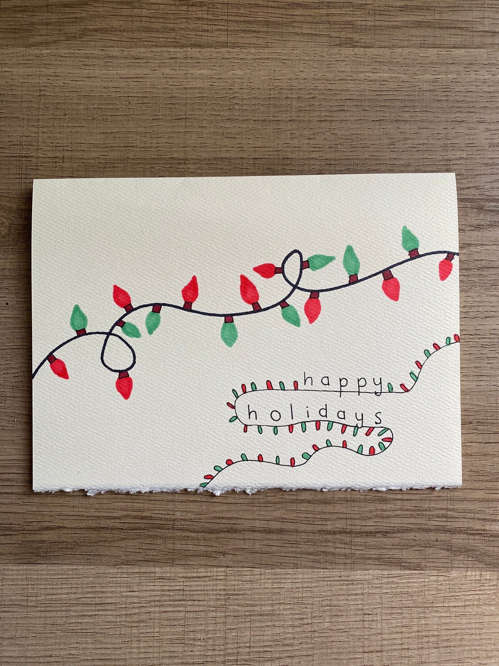 Christmas Card Minimalist Christmas Card Holiday Card Set - Etsy