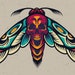 Colorful Scary Moth Butterfly Skull Moth Scary Moth Moth - Etsy
