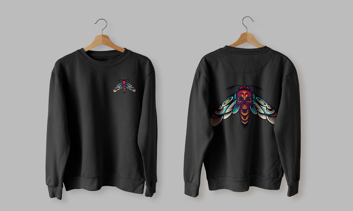 Colorful Scary Moth Butterfly Skull Moth Scary Moth Moth - Etsy