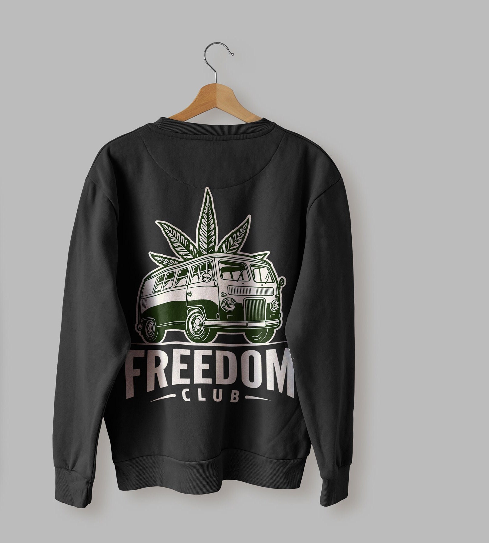 Freedom Club, Cannabis Club, Vw Bus Freedom Club, T-shirt Desing ...