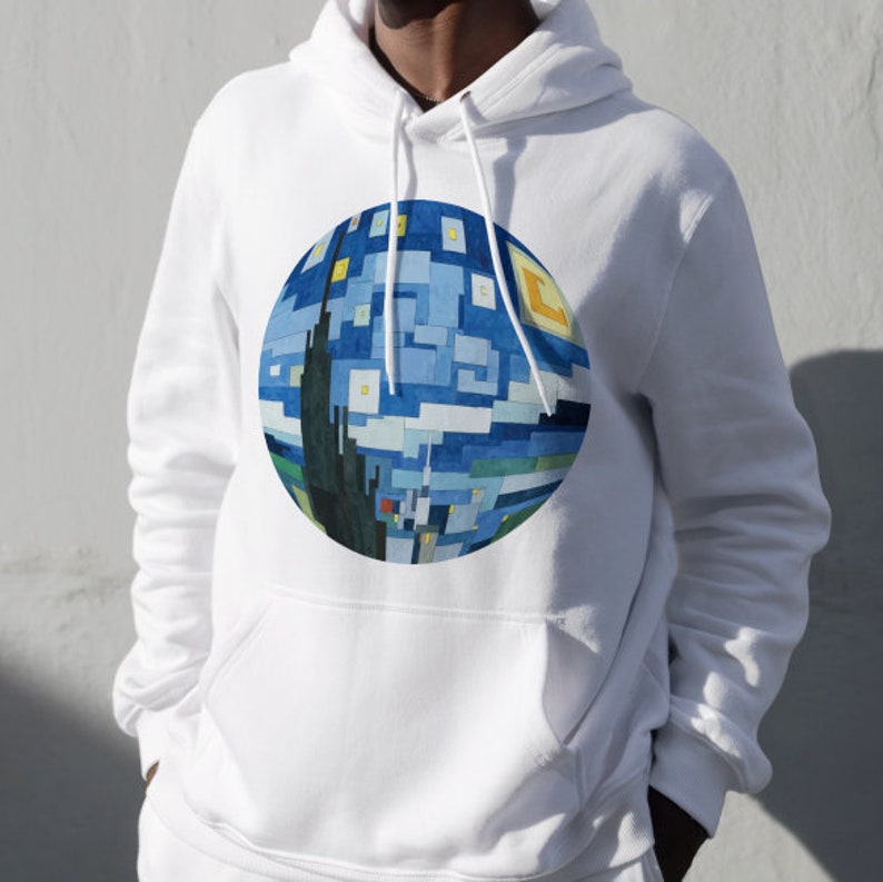 The Starry Night SVG 2 Different File Digital Illustration, Water Color ...