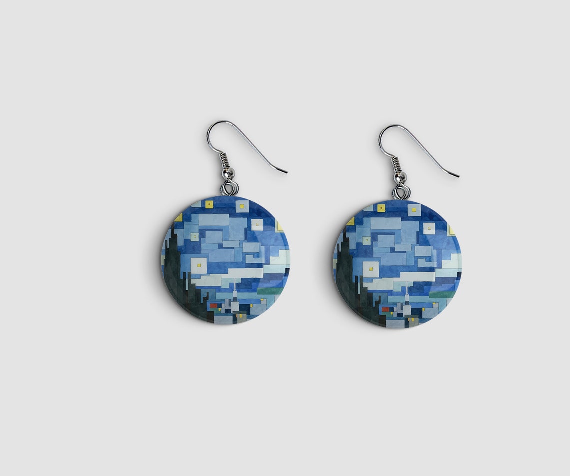 The Starry Night SVG 2 Different File Digital Illustration, Water Color ...