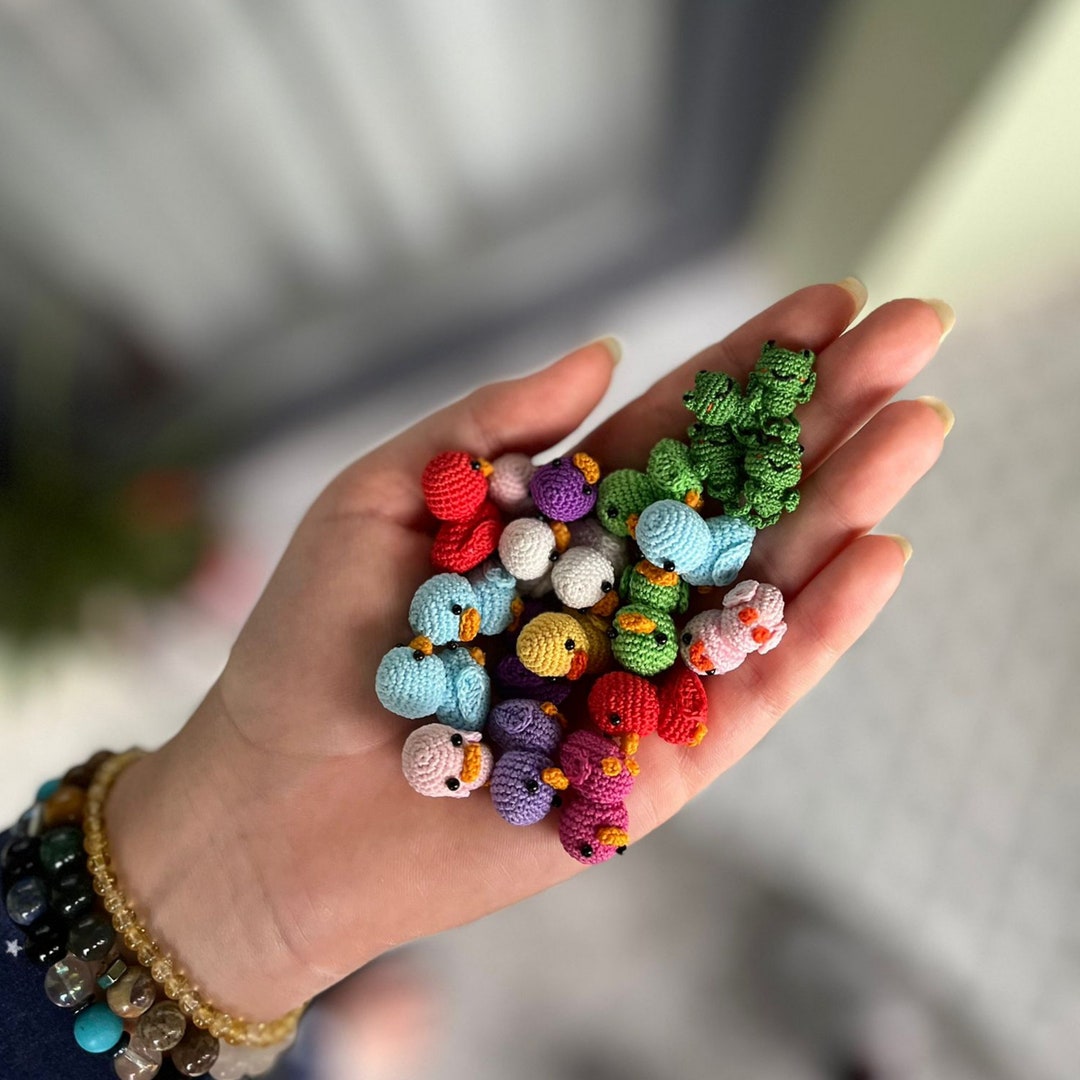 Miniature Handmade Amigurumi Duck, Amigurumi Micro Duck, Miniature ...