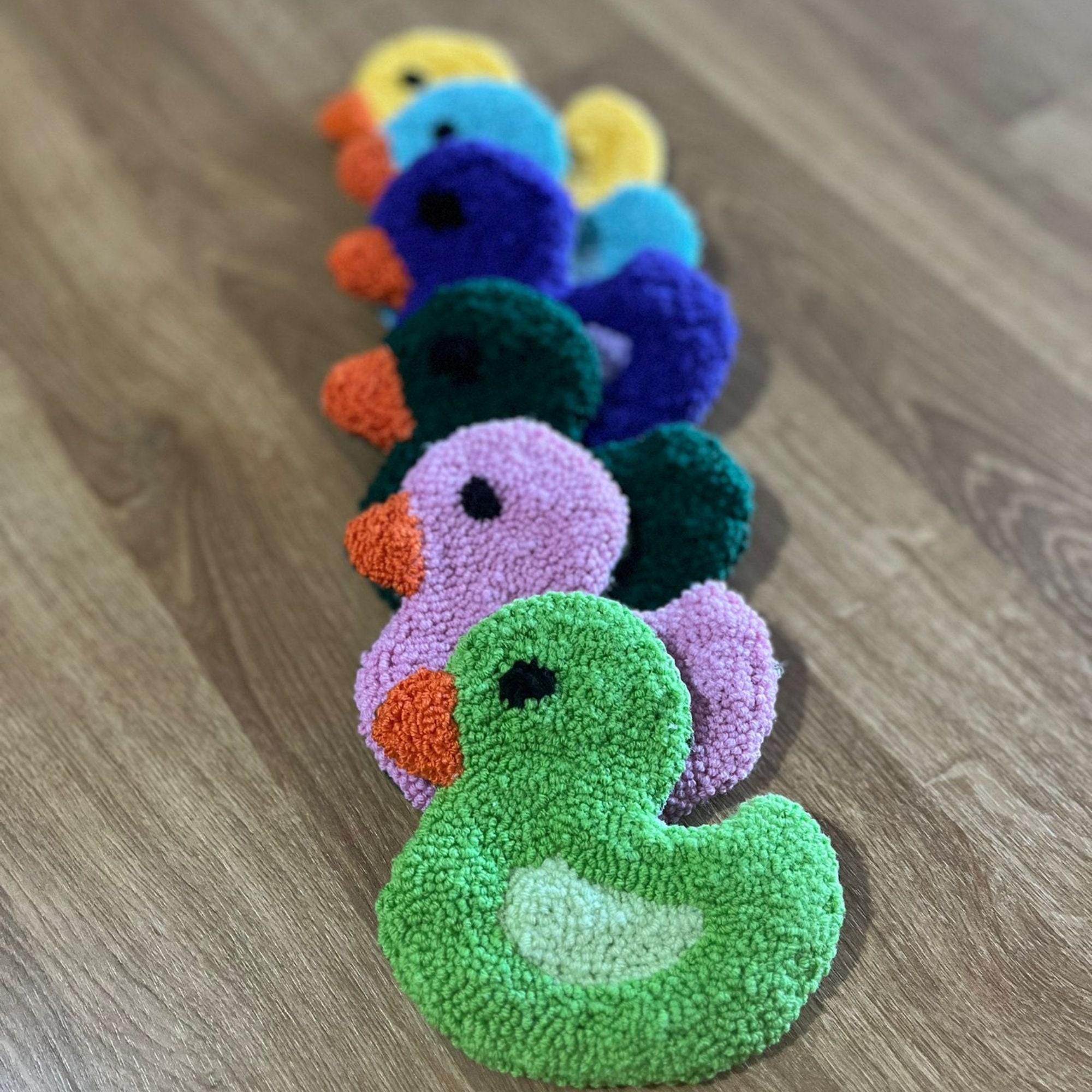 Punch Needle Coasters, Tufted Coasters, Drink Coasters, Tufted Rug ...