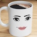Roblox Woman Face Mug 11oz 15 Oz Double Sided Ceramic Mug Gamer Roblox ...