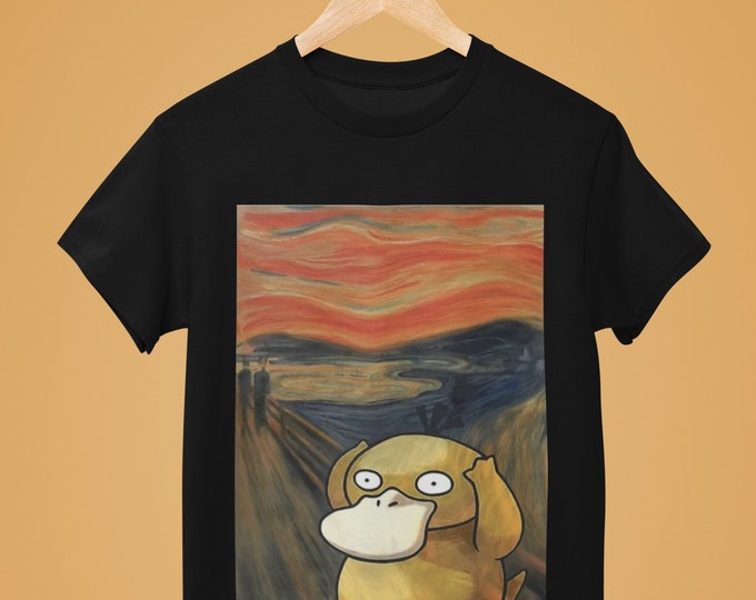 Pokemon Van Gogh Psyduck Canvas Wall Print Art Japanese Scream Van Gogh ...