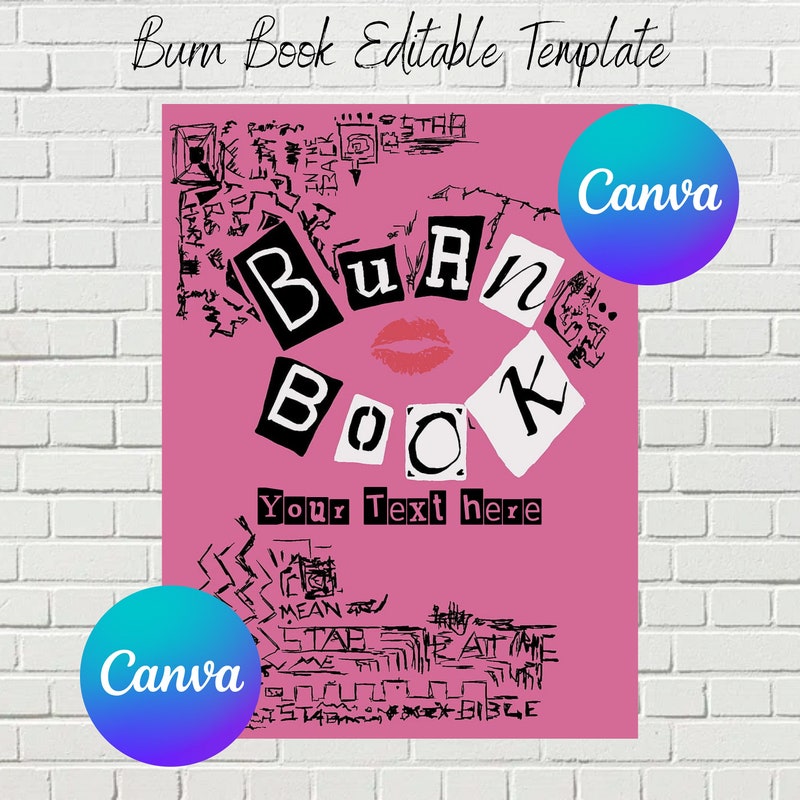 Burn Book Cover - Etsy