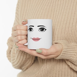 Roblox Woman Face Mug 11oz 15 Oz Double Sided Ceramic Mug Gamer Roblox ...