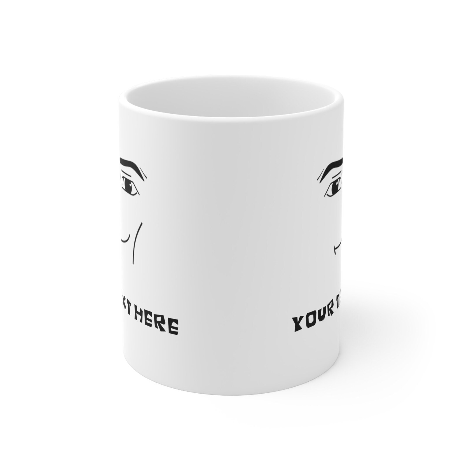 Personalized Roblox Man Face Customized Mug 11oz and 15 Oz Double Sided ...