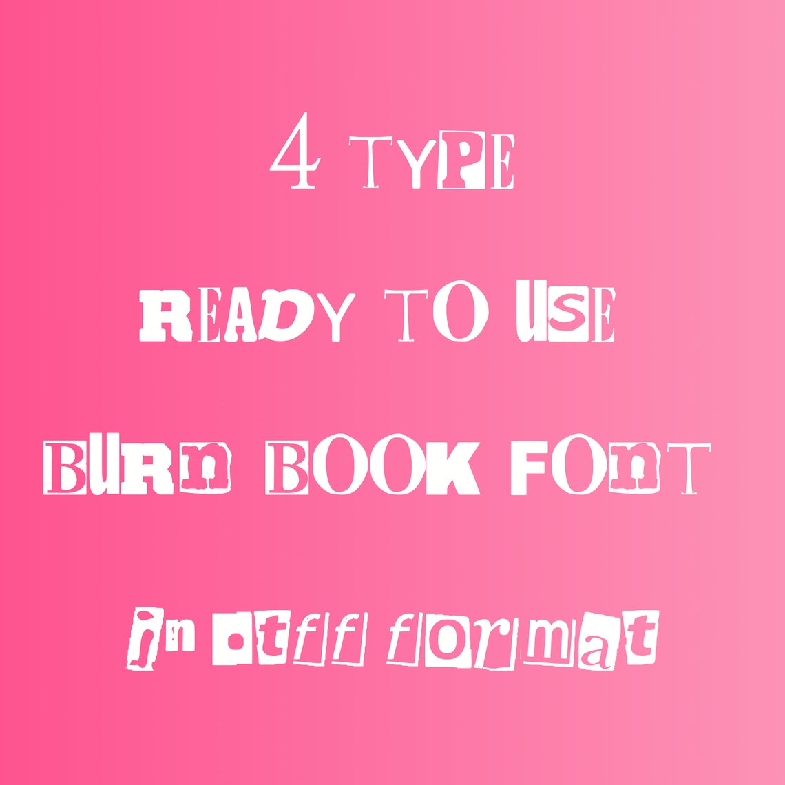 Burn Book Font, Burn Book Alphabet, Burn Book Letters, Mean Girls Party ...