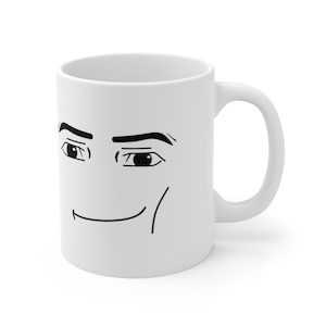 Roblox Man Face Mug 11oz 15 Oz Double Sided Ceramic Mug Gamer Roblox ...