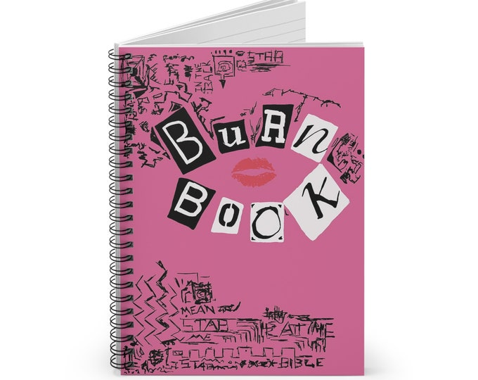 Custom Personalized Mean Girls, Burn Book, Regina George, Cady Heron ...