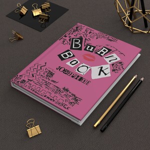 Custom Personalized Mean Girls, Burn Book, Regina George, Cady Heron ...