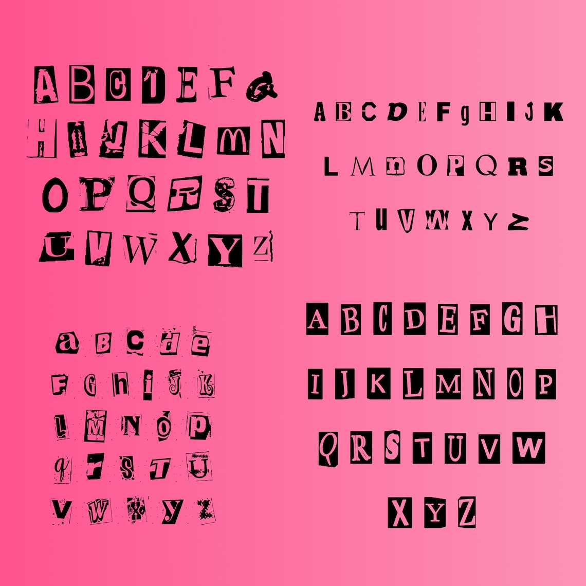 Burn Book Font, Burn Book Alphabet, Burn Book Letters, Mean Girls Party ...