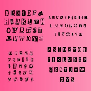 Burn Book Font, Burn Book Alphabet, Burn Book Letters, Mean Girls Party ...