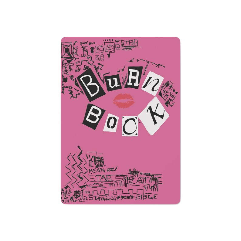 Burn Book Mean Girls Poker Cards Regina George Cady Heron - Etsy UK