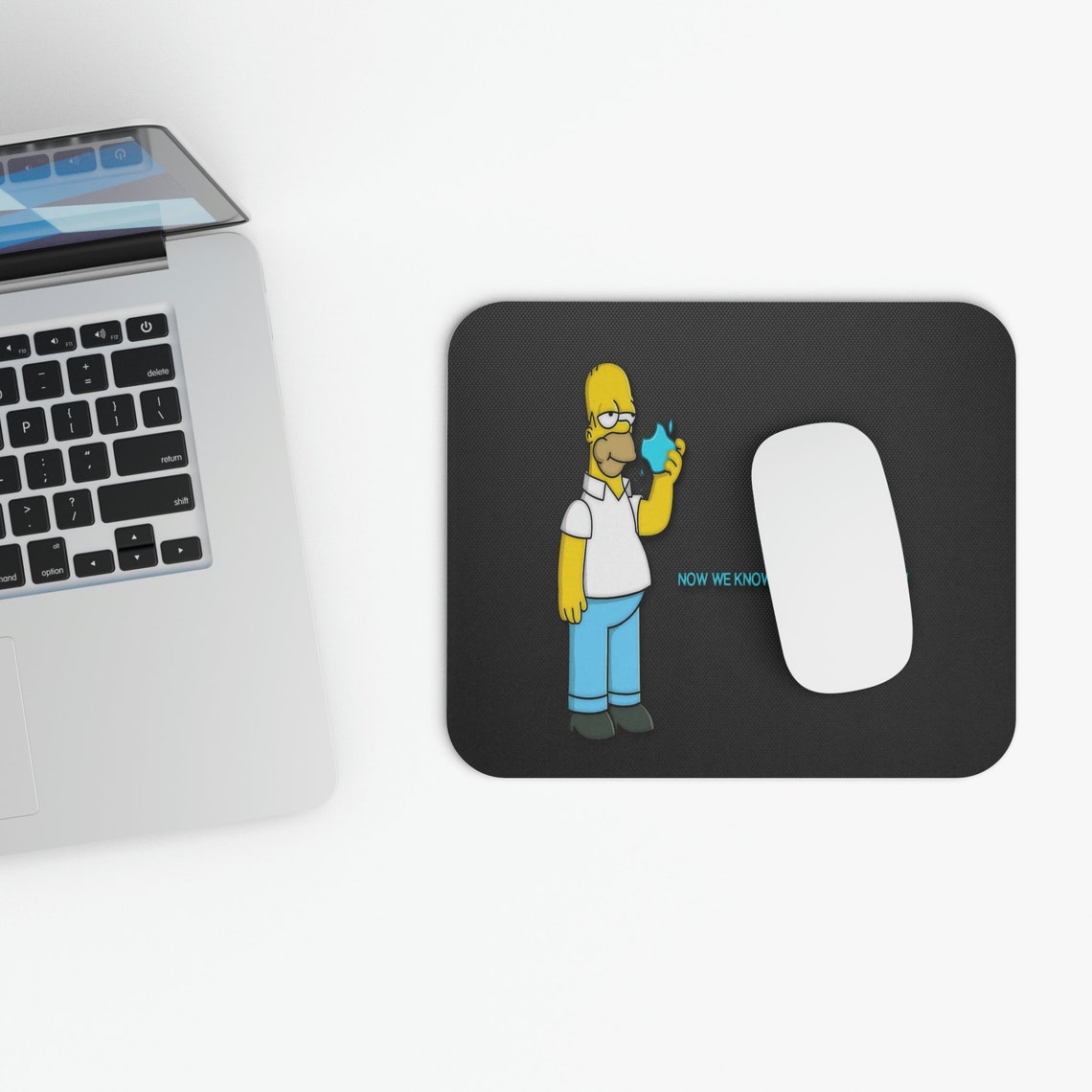 Homer Simpson Mouse Pad Homer Simpson Gift Custom Simpsons - Etsy