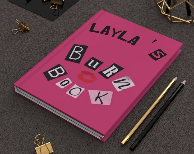 Custom Personalized Mean Girls, Burn Book, Regina George, Cady Heron ...