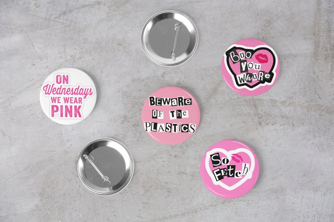 Burn Book Mean Girls Button Pins 4 Pcs Fashion Gift - Etsy