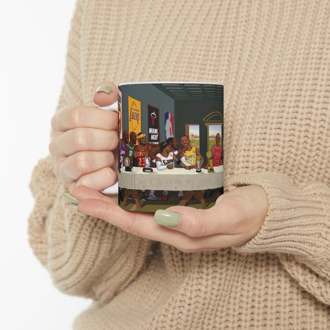 Leonardo Da Vinci's the Last Supper Parody Mug Art Mug NBA - Etsy