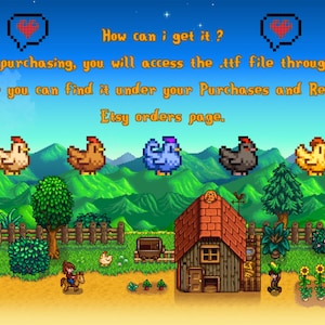 Stardew Valley 'font' - Item Font Type in .ttf Format - Etsy