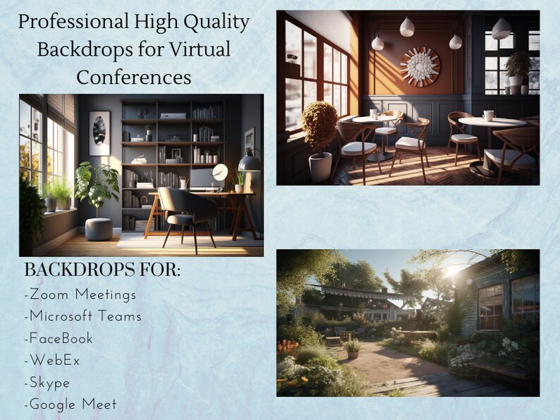 Professional Virtual Backgrounds | Backdrop | Zoom Background | Office ...