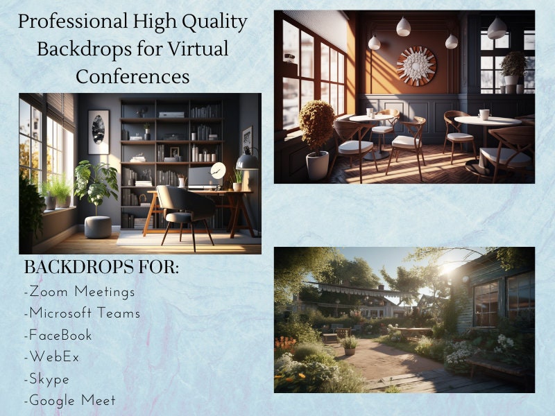 Professional Virtual Backgrounds | Backdrop | Zoom Background | Office ...