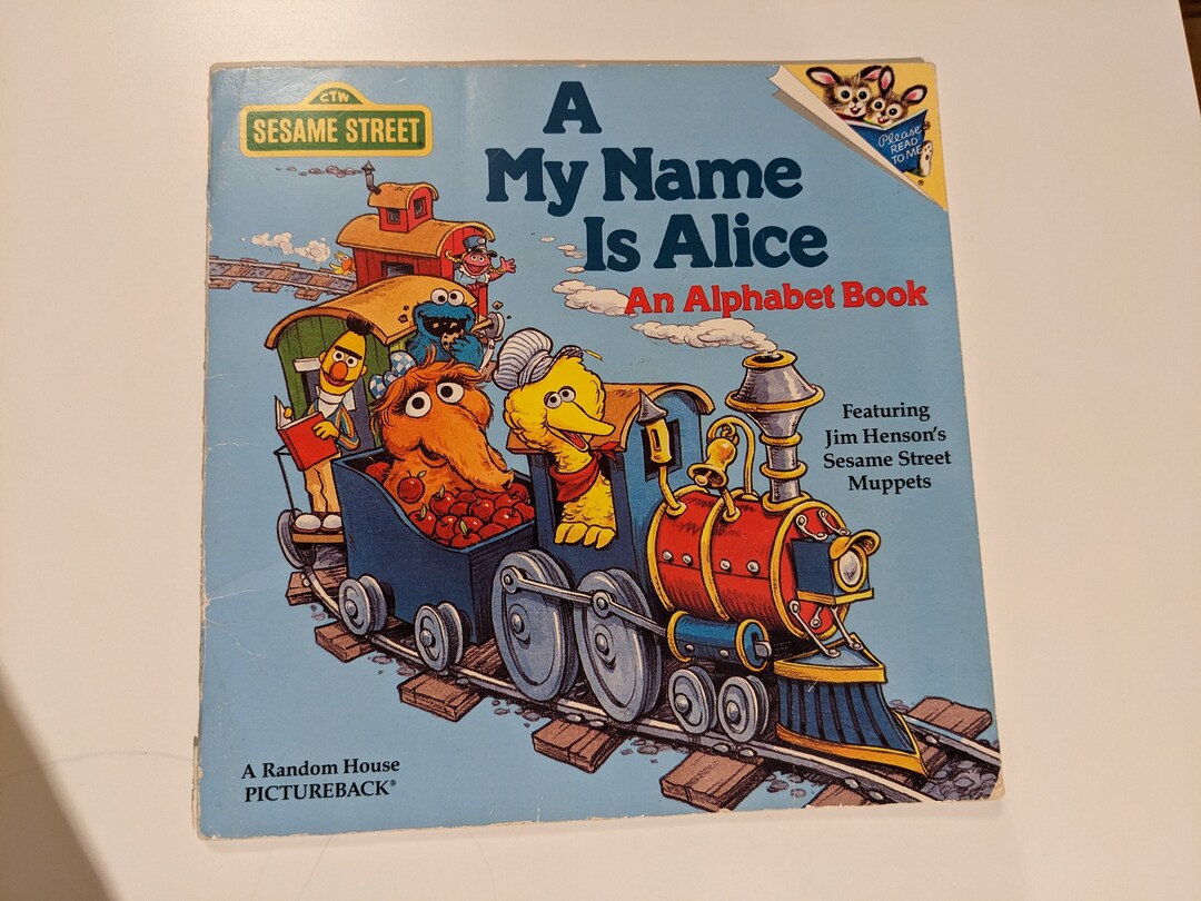 Vintage Sesame Street Book A My Name is Alice - Etsy