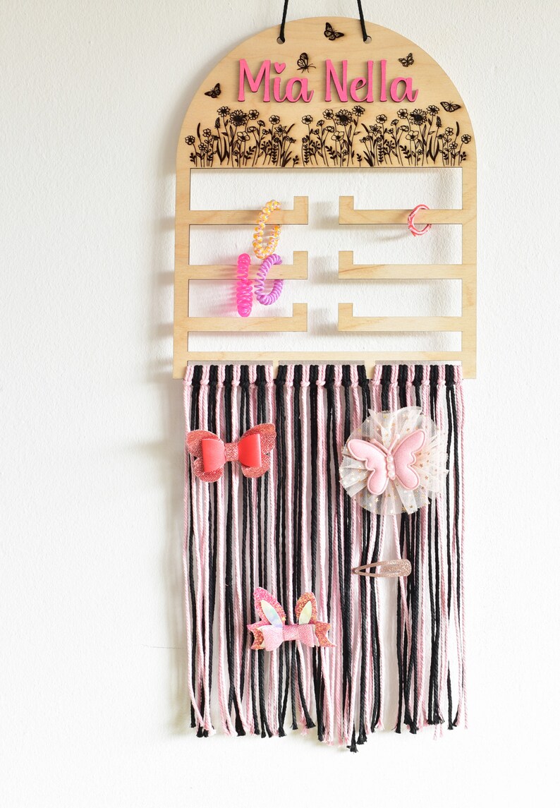 Hair Organiser SVG Laser Cut File/ Hair Clip Digital Design L Wooden ...