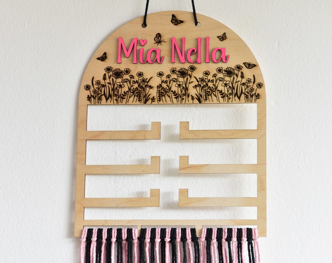 Hair Organiser SVG Laser Cut File/ Hair Clip Digital Design L Wooden ...