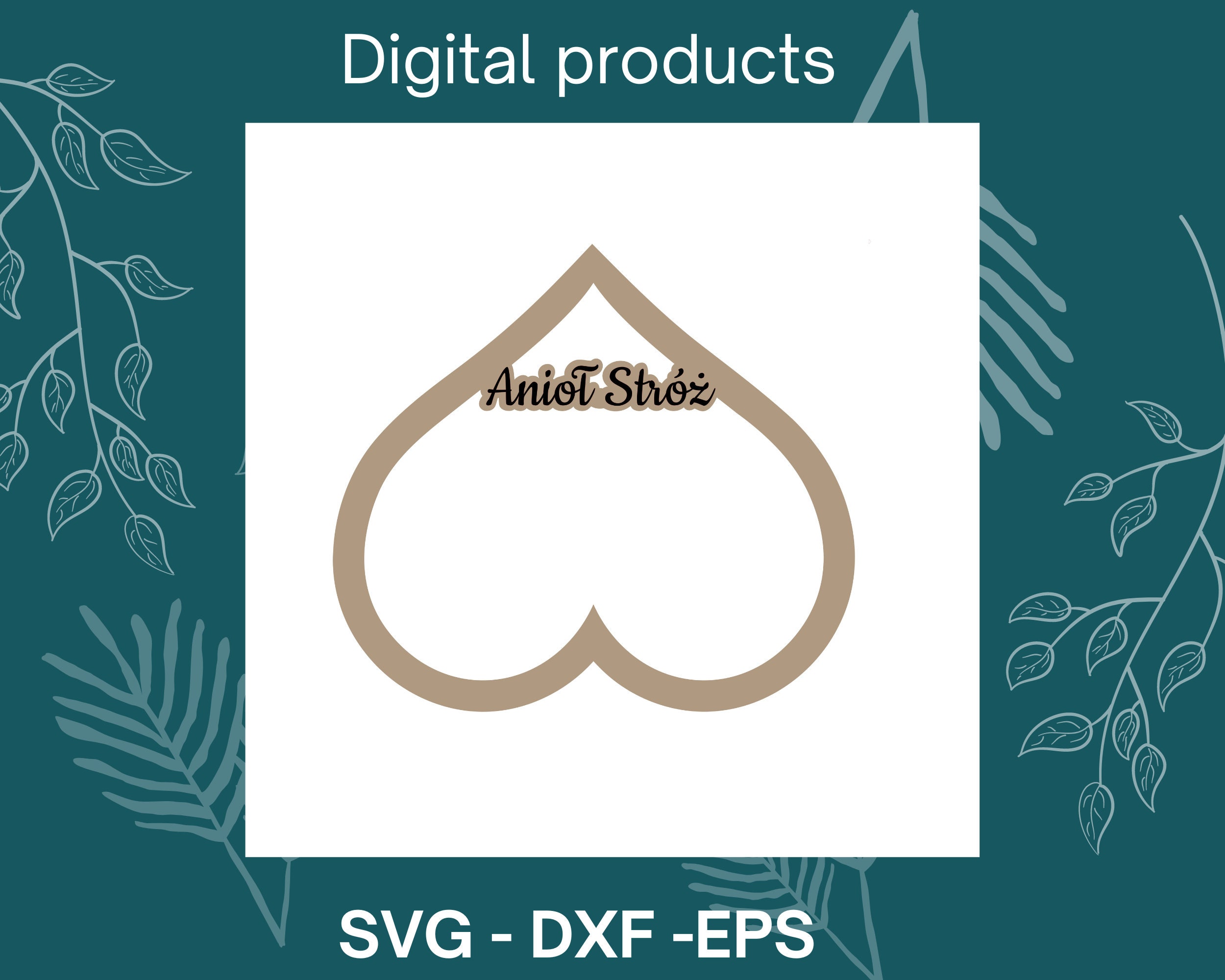 Makramee Template Heart Template / SVG File Angel Wings Heart for Laser ...