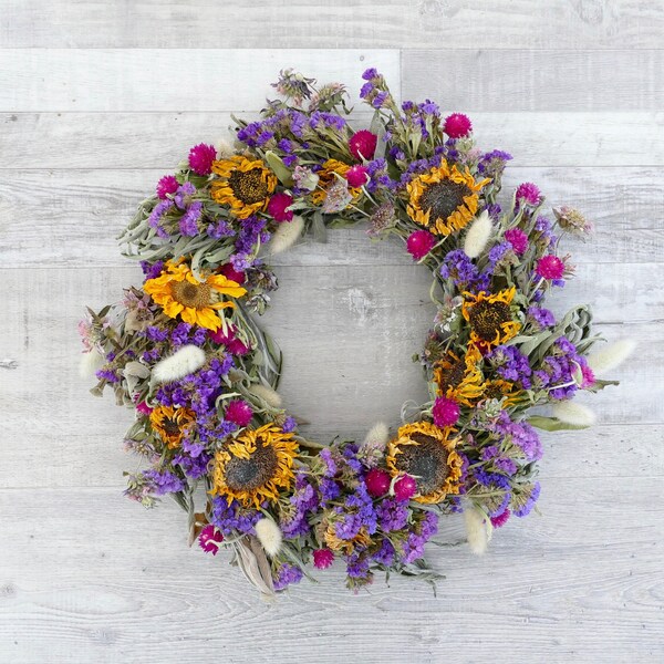 Dried Flower Wreath - Etsy
