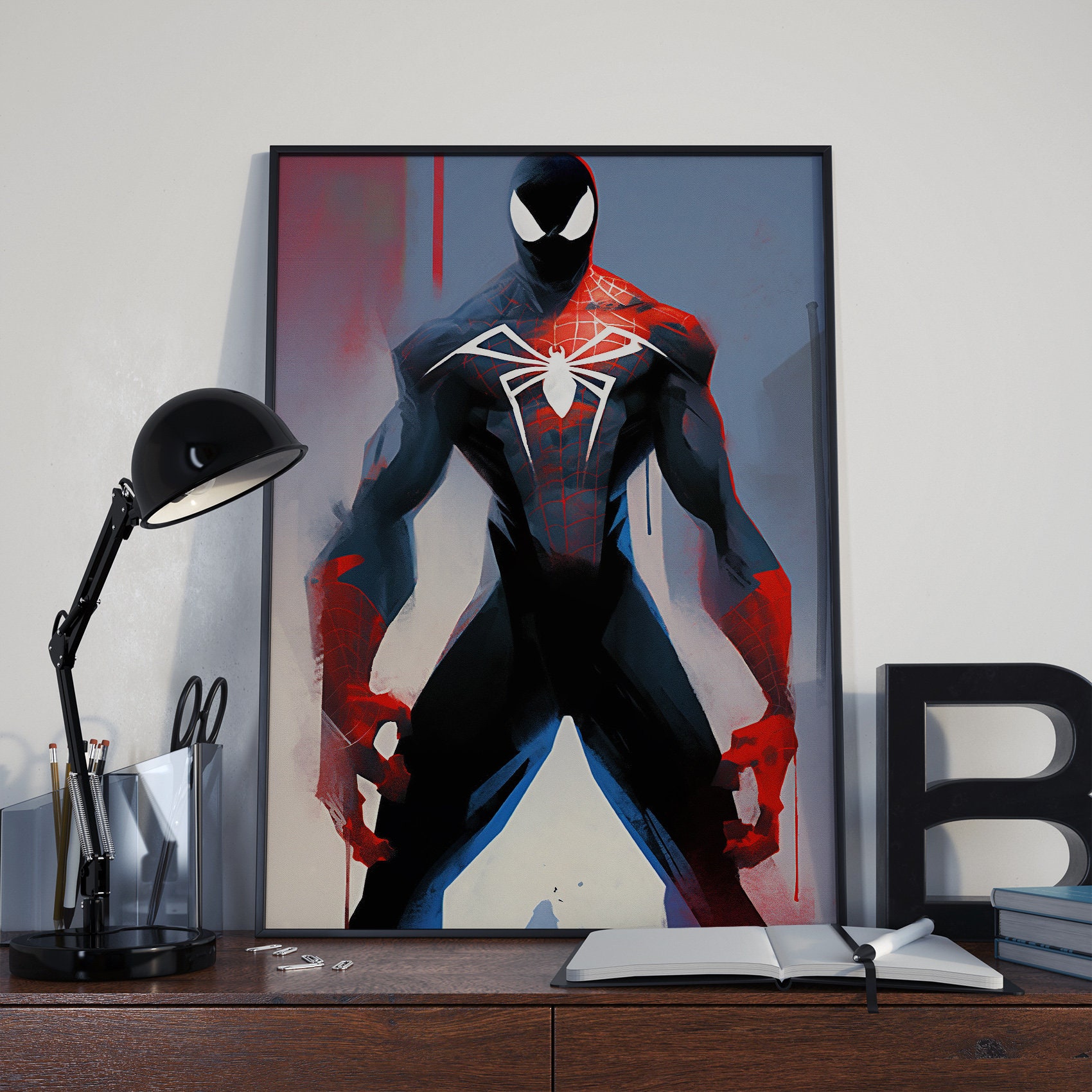 Spiderman Dramatic Poster in Yoji Shinkawa Style | Marvel Comics Wall ...