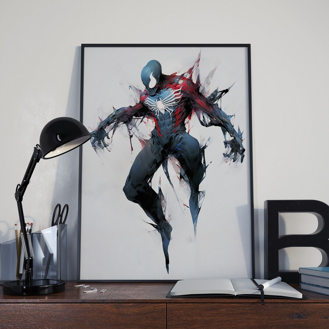 Spiderman Dramatic Poster Original Unique Marvel Comics Wall Art - Etsy