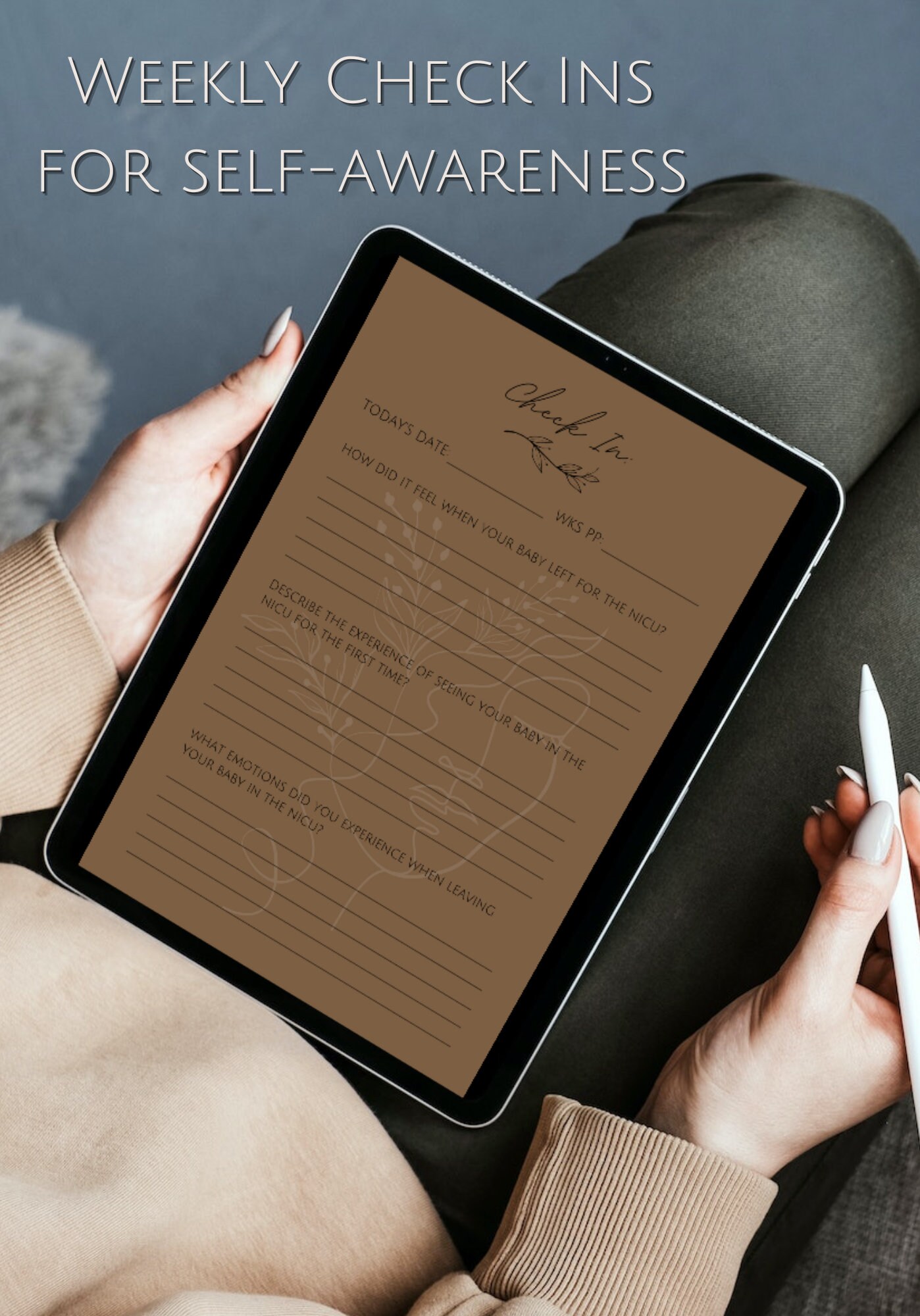 NICU Self Care Digital Journal A Mother's Journey Journal - Etsy