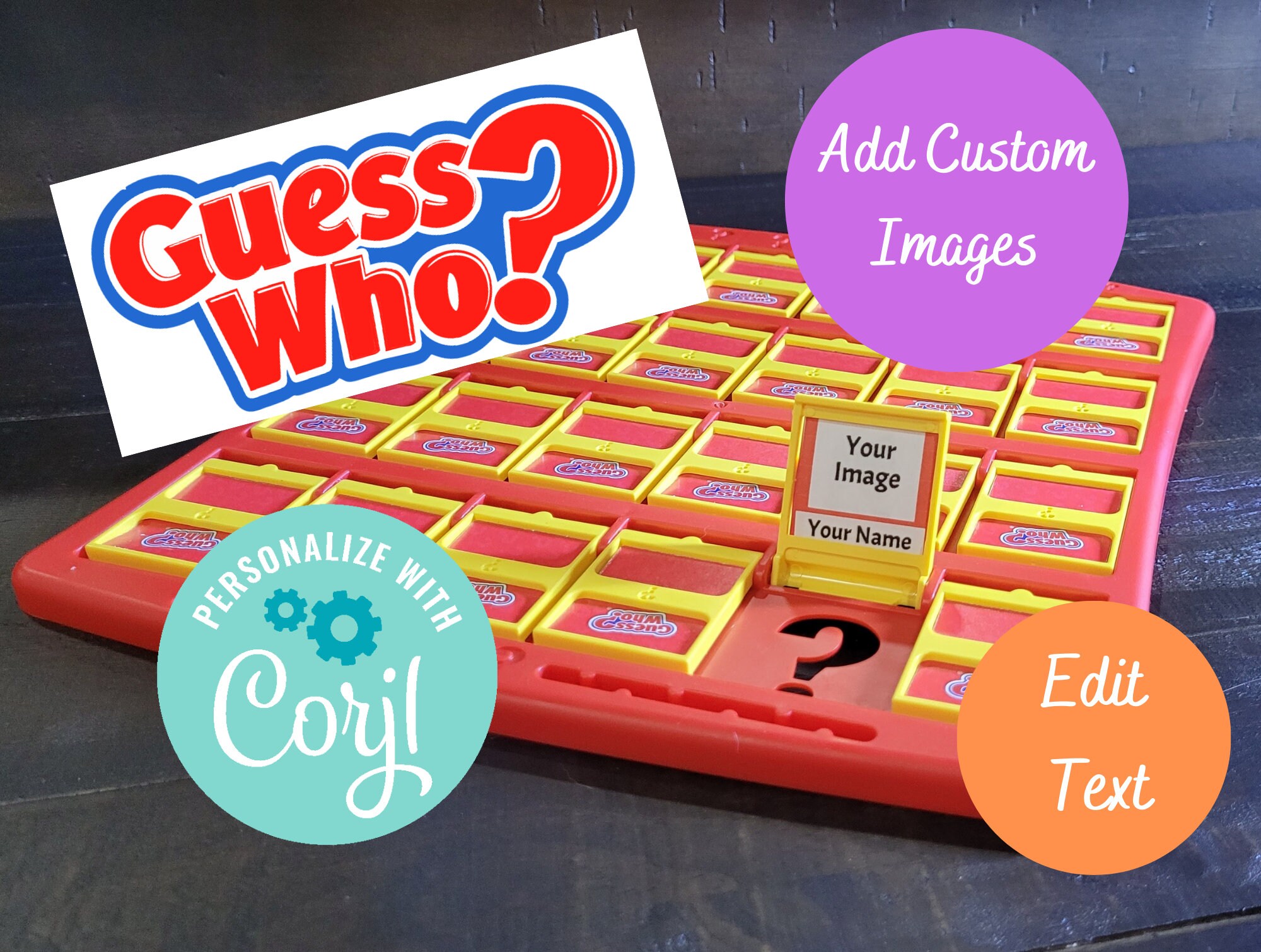 Online Editable Guess Who Template With Demo Printable Guess - Etsy
