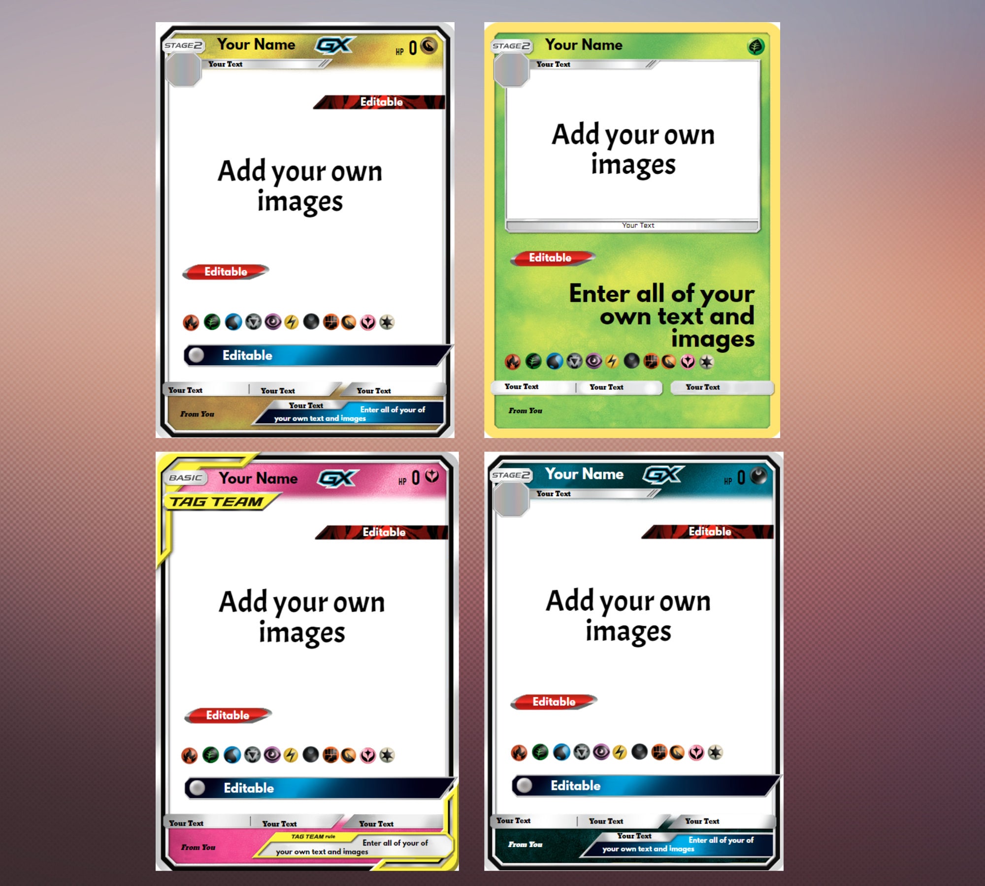 Edit Your Own Pokemon Cards