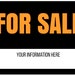 Editable for Sale Sign Template, Digital Download Yard Sale Sign ...