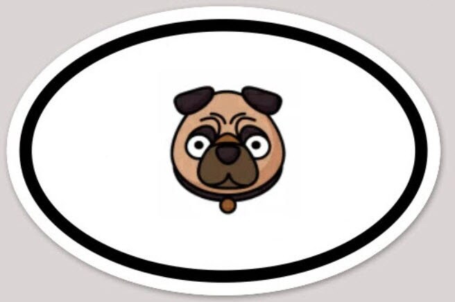 Editable Bumper Sticker, Custom Oval Bumper Stickers, Oval Sticker ...