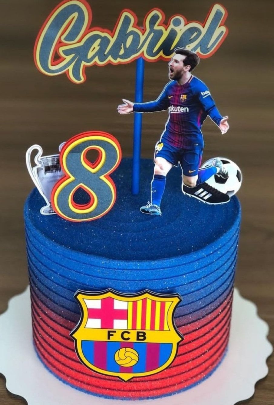 MESSI Cake Topper, Messi Feliz Cumpleaños, Barcelona Cake Topper - Etsy ...
