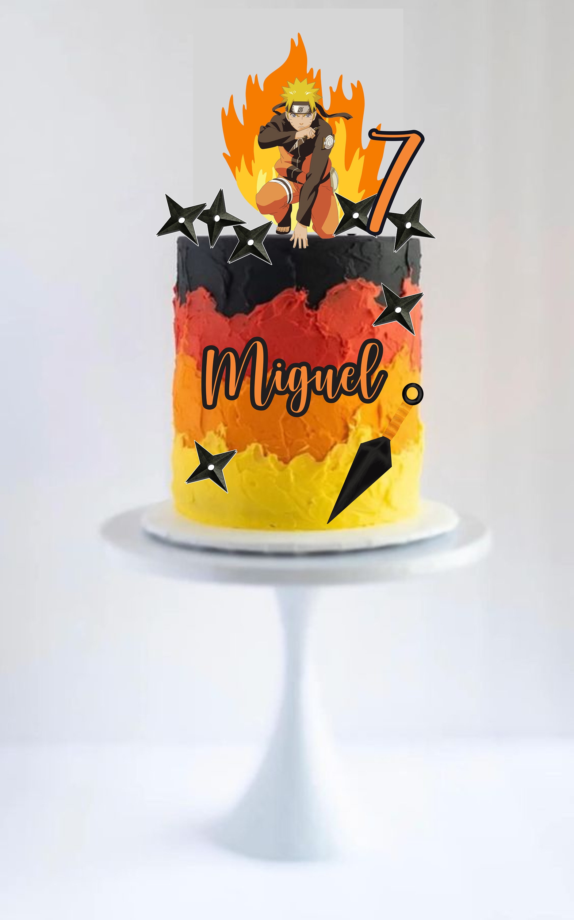 NARUTO Uzumaki CAKETOPPER CAKE/ Naruto Printable Digital Cake Topper ...