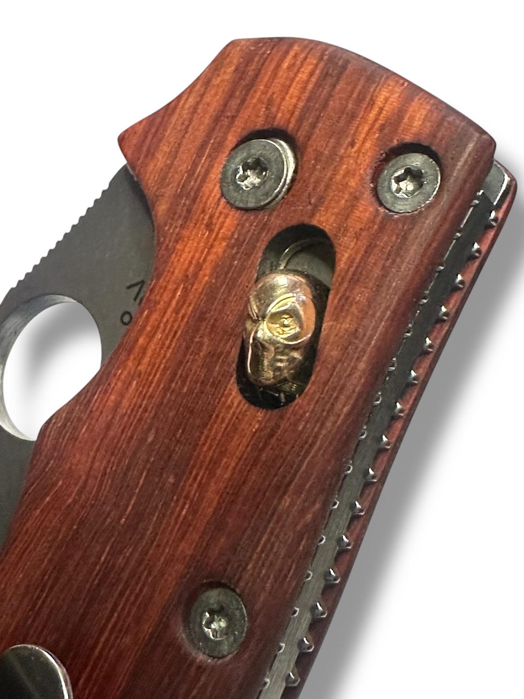 Brass Ball Cage DEADPOOL for Spyderco Manix 2, Manix XL & Manix ...